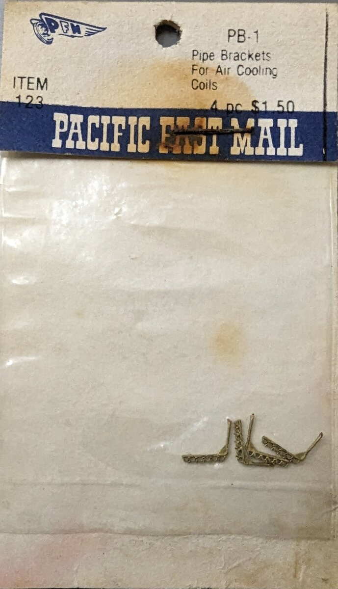 Pacific Fast Mail 123 PB-1 Pipe Brackets for Air Cooling Coils – Trainz
