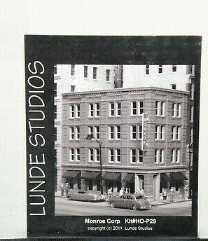 Lunde Studios P29 HO Monroe Corp. Plus Series Building Kit – Trainz