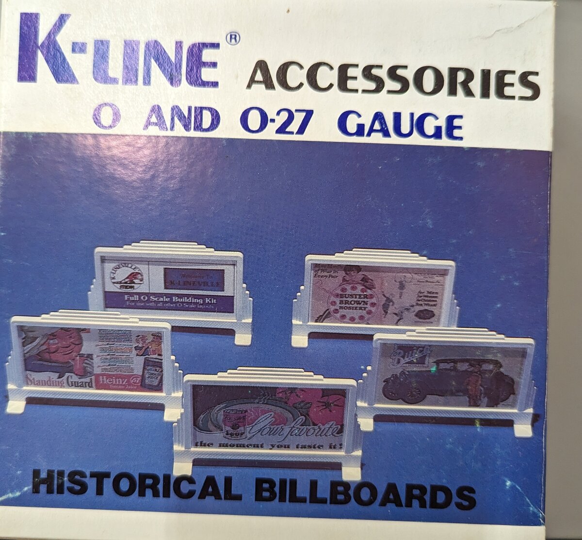 K-Line K-4194 O/O27 Historical Billboards (Pack of 5) – Trainz