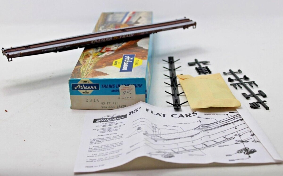 Athearn 2016 HO Scale 85 Ft. A/P Trailer Train Flat Car Kit – Trainz