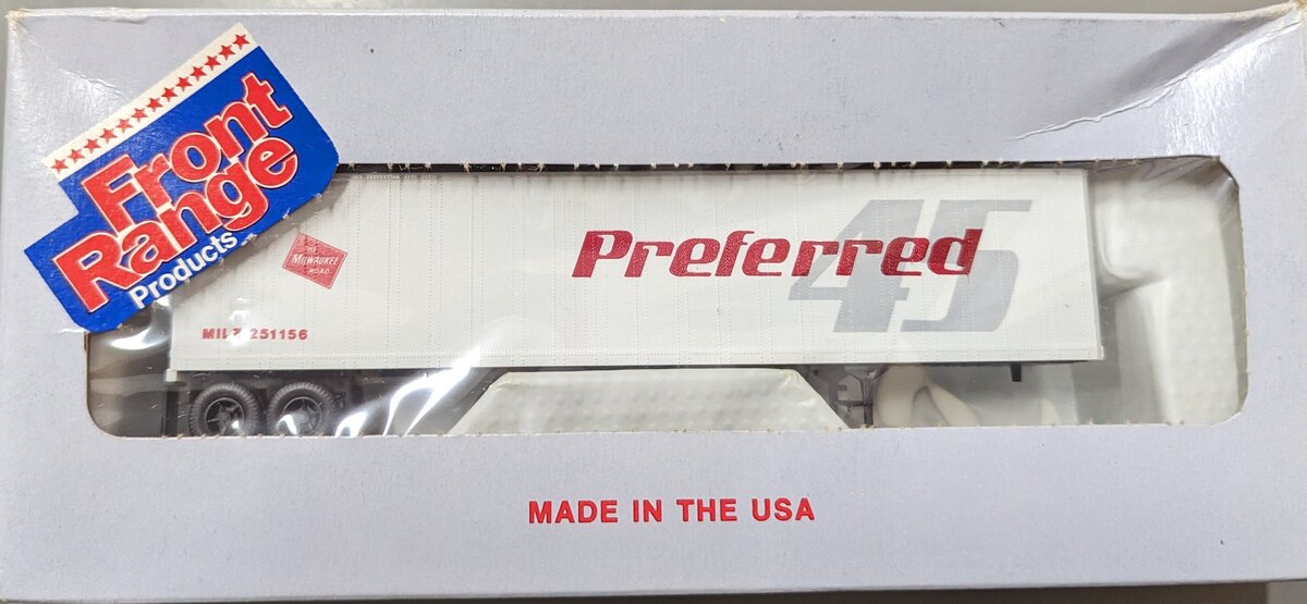 Front Range 45 4505 HO TOFC 45'' Trailer Preferred MILZ #251156 – Trainz
