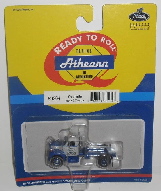 Athearn 93204 HO Overnite Mack B Tractor Ready To Roll – Trainz