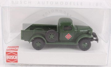 Busch 040-4410 HO 1:87 Railway Express Agency Army Green Dodge Wagon ...