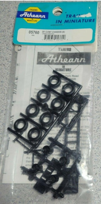 Athearn 05760 HO 20' Undecorated Container Chassis Plastic Kit – Trainz