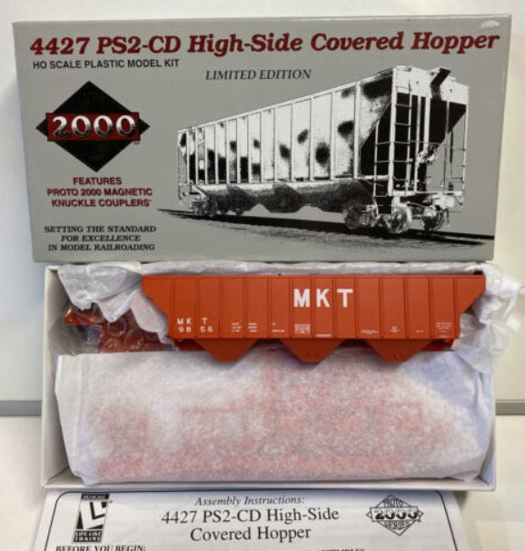 Proto 2000 21880 HO Scale MKT 4427 PS2-CD High Side Covered Hopper # 9 ...