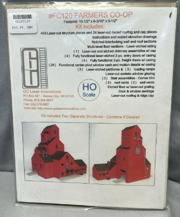 GC Laser Innovations FC120 HO Farmer's CO-OP Laser Cut Building Kit ...