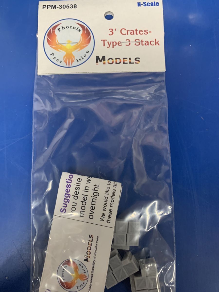 Phoenix Precision Models 30538 N 3' Stack of 5 Type 3 Crate Stacks (Pa – Trainz