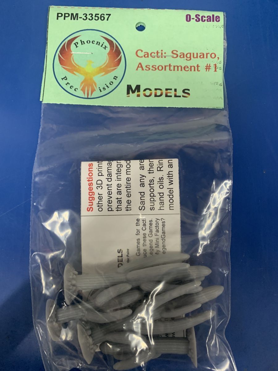 Phoenix Precision Models 33567 O Cacti: Saguaro Asstortment #1 (4) – Trainz