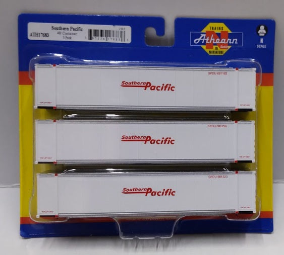 Athearn 17683 N Scale Southern Pacific 48' Container (Pack of 3) – Trainz