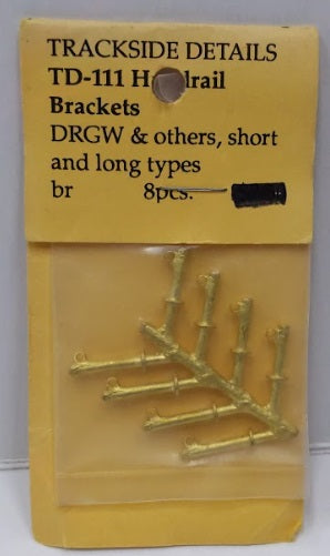 Trackside Details TD-111 G Handrail Brackets DRGW & Others Short & Lon ...