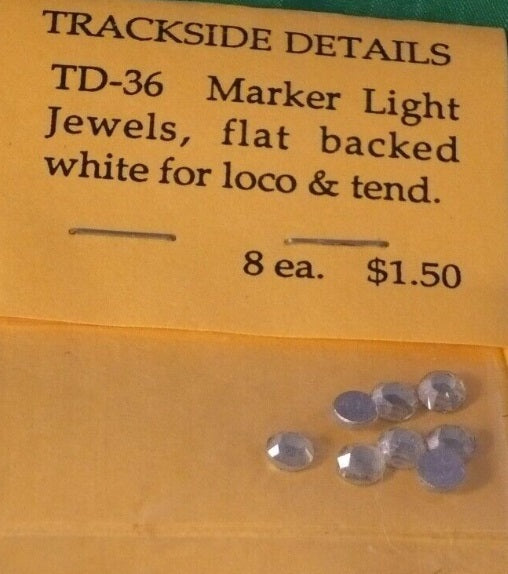Trackside Details TS-36 G Marker Light Jewels (Pack of 8) – Trainz
