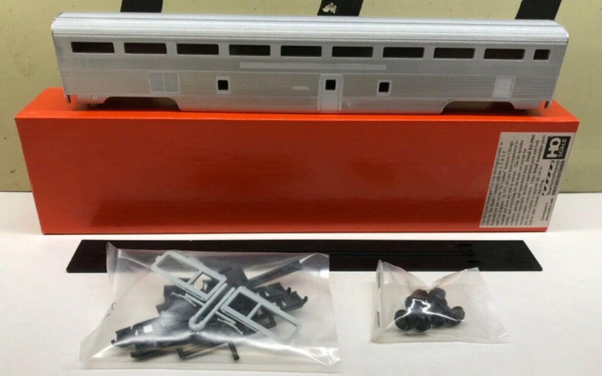Detail Associates 602 HO Budd Hi-Level El Capitan Silver Coach Car Kit ...