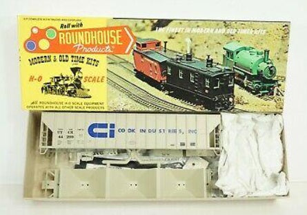 Roundhouse 3533 HO Cook Industries 50'''' FMC Covered Hopper Kit – Trainz