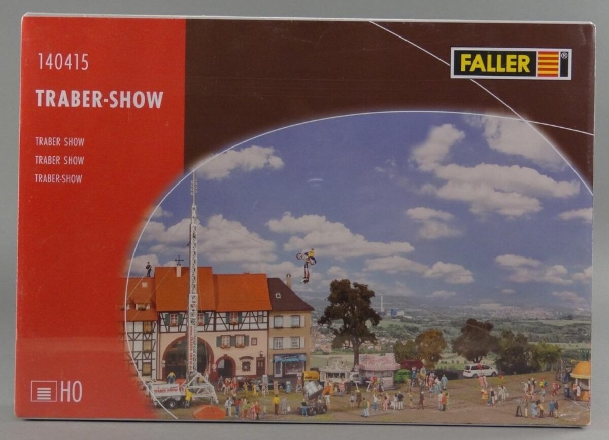 Faller 140415 HO Traber Show Motorcycle On High Rope Kit – Trainz