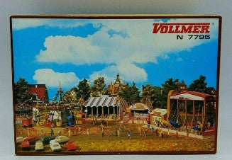 Vollmer 7795 N Scale Rummelplatz Carnival Building Kit – Trainz
