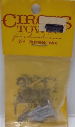 Circus Town 219 HO Siamese Twins Metal Unpainted Figure – Trainz