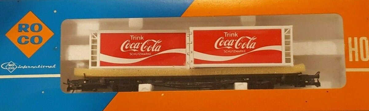 Roco 4320 HO 2-Coca Cola Container Car – Trainz