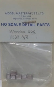 Model Masterpieces 333 HO Scale Wooden Box Die Cast (Pack of 6) – Trainz