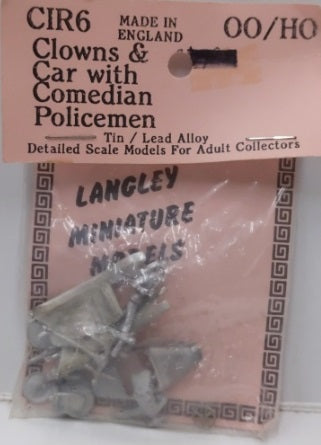 Langley Miniature Models 6 OO And HO Clowns & Car W/Comedian Policemen ...