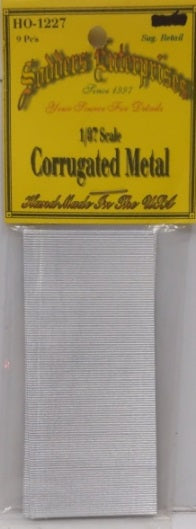 Sodders Enterprises 1227 HO Scale Corrugated Metal (Pack of 9) – Trainz