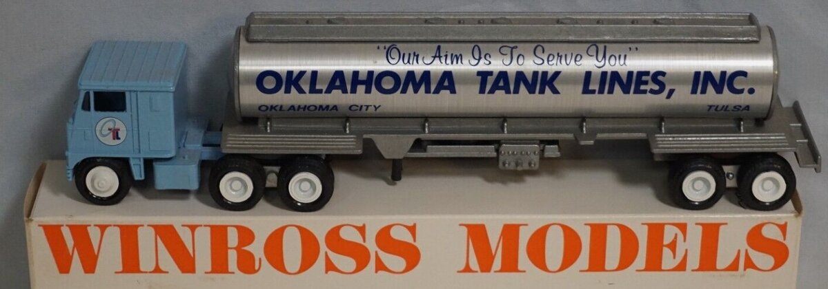 Winross 42-7 1:64 Oklahoma Tank Lines, Inc. Tanker Tractor Trailer – Trainz