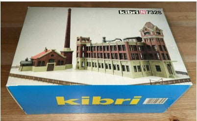 Kibri 7328 N Scale Factory Building & Fence Building Kit – Trainz
