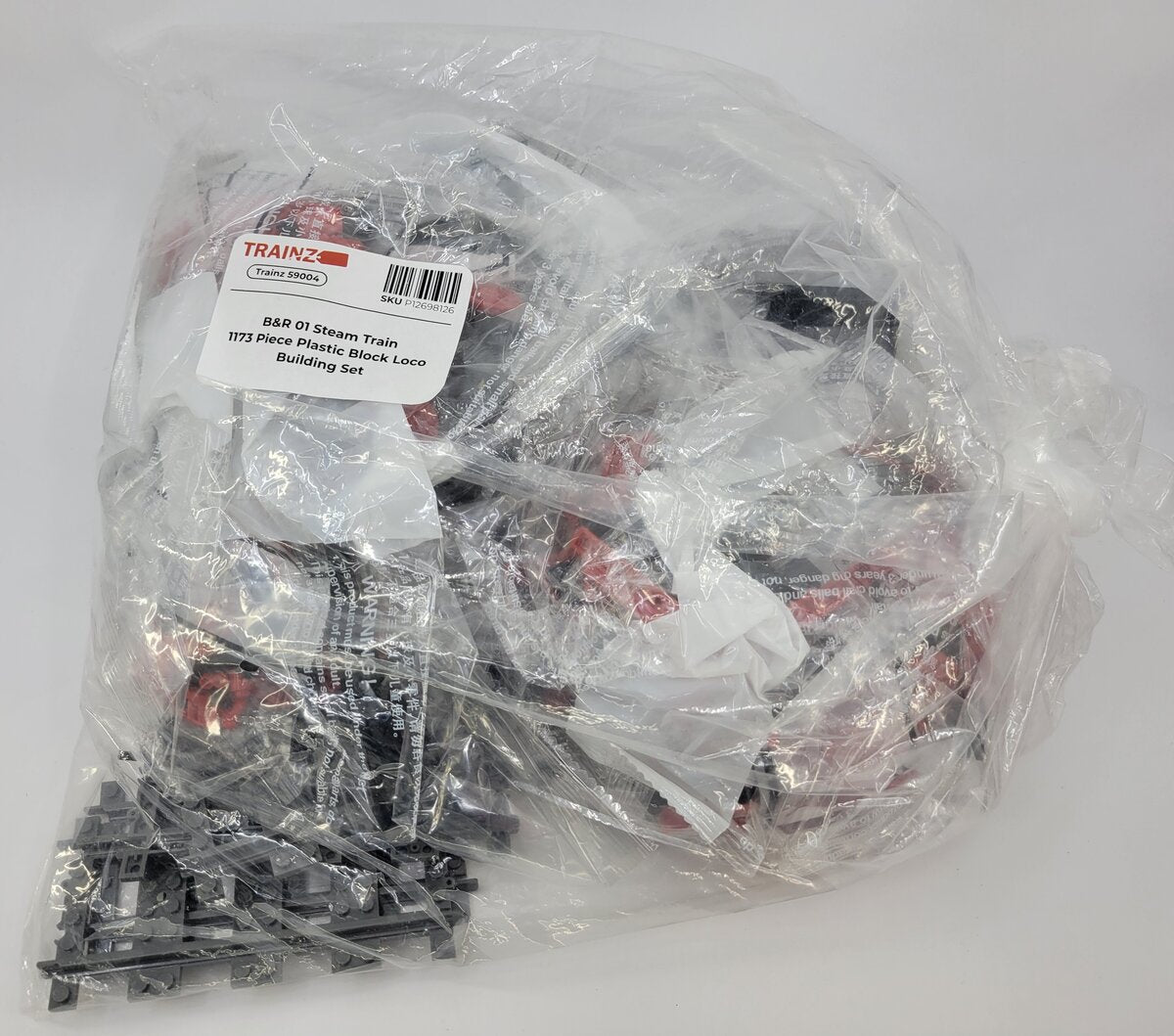 Trainz 59004 B&R 01 Steam Train 1173 Piece Plastic Block Loco Building