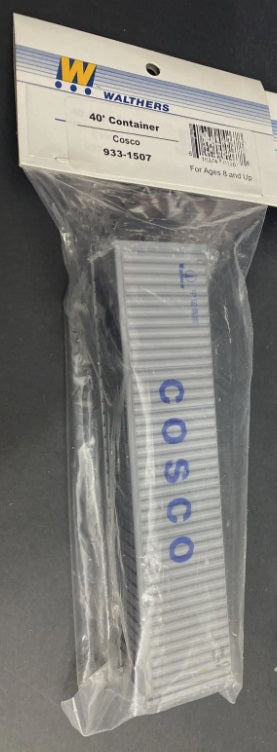 Walthers 933-1507 HO Scale Cosco 40' Container – Trainz