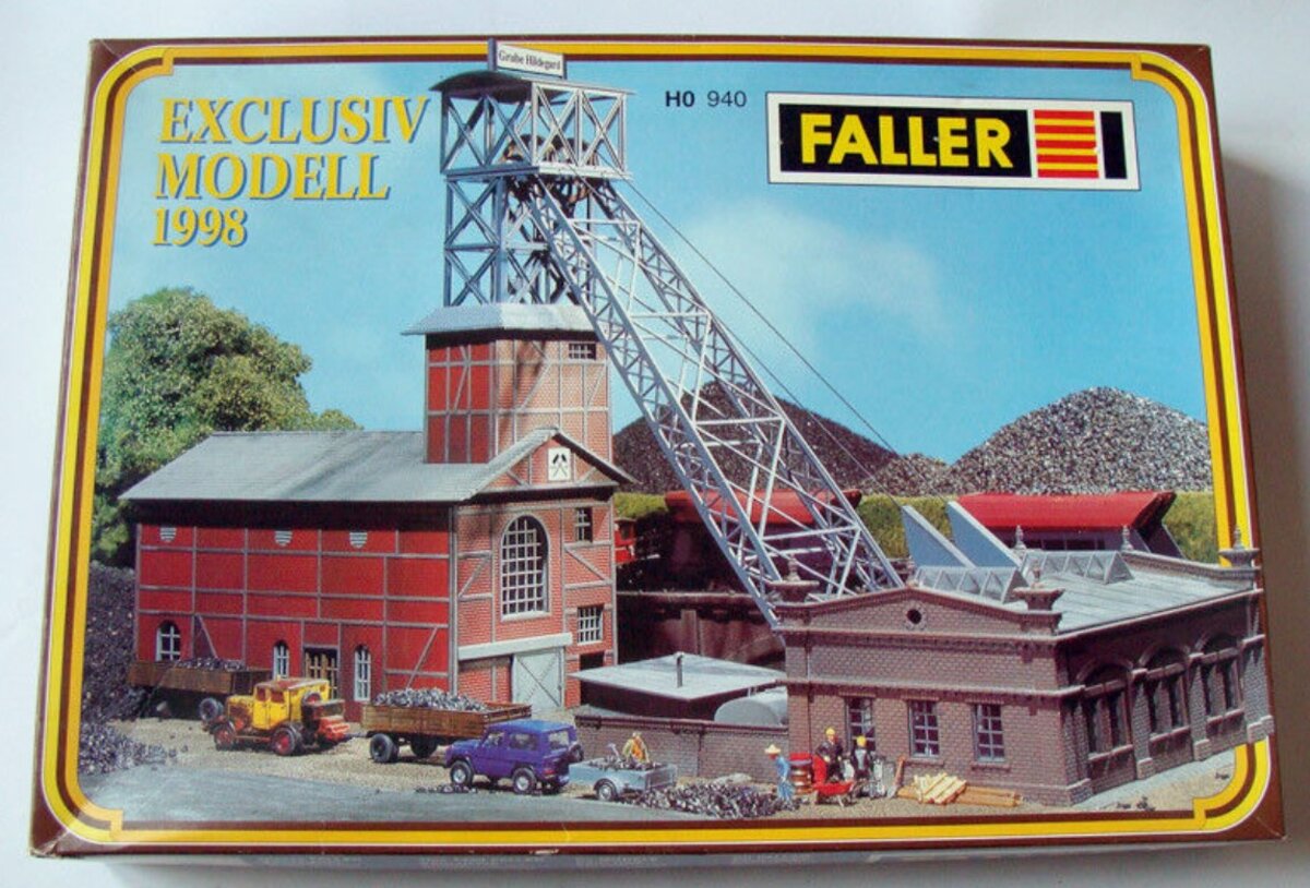 Faller 940 HO "Grube Hildegard" Coal Mining Factory Building Kit – Trainz