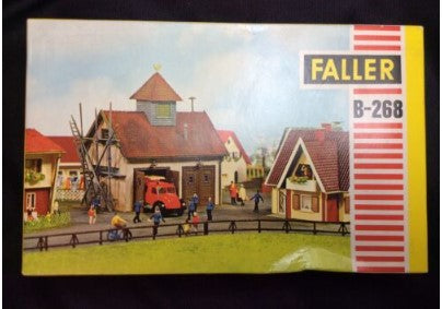 Faller B-268 HO Country Firehouse Building Kit – Trainz