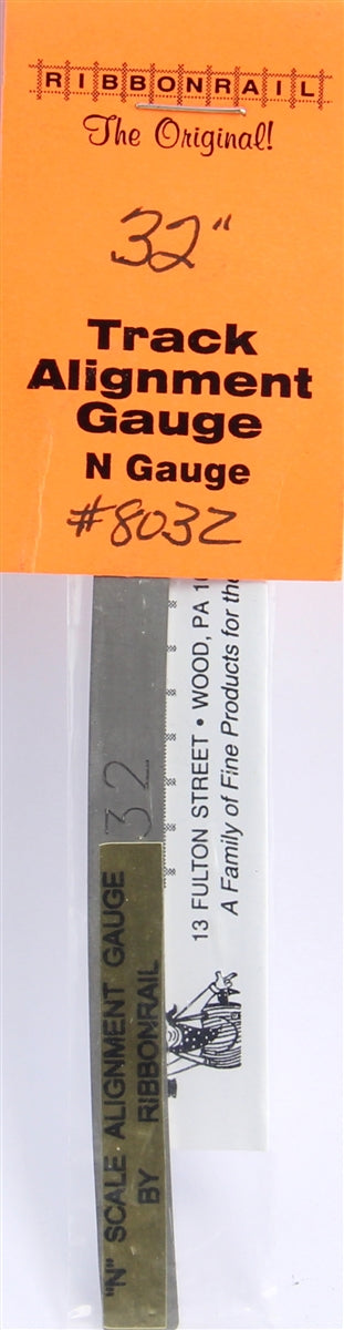 Ribbonrail 8032 N 32 Radius Curved 5 Track Alignment Gauge – Trainz