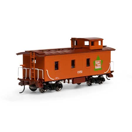 Roundhouse 11717 HO Grand Trunk Western 30' 3-Window Caboose #0951 – Trainz