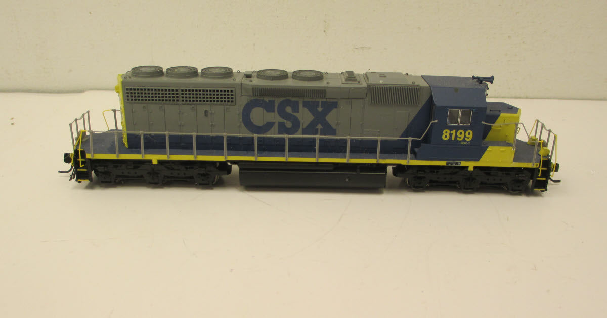 Broadway Limited 5273 HO CSX EMD SD40-2 Low Nose with Sound Blue Line ...