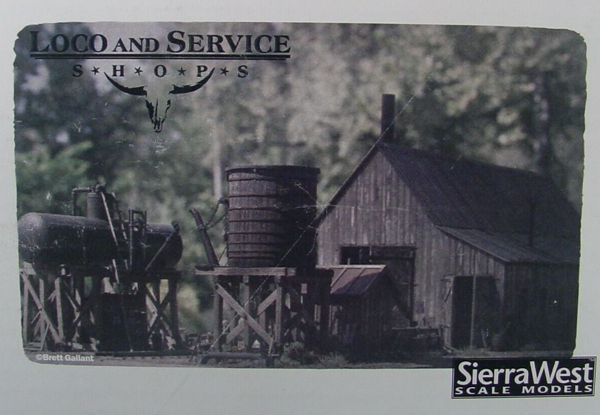 Sierra West 208 HO Loco and Service Shops Craftsman Building Kit – Trainz