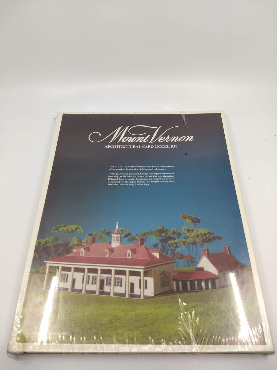 Landmark Models S600 HO Scale Mount Vernon Architectural Card Model Ki ...