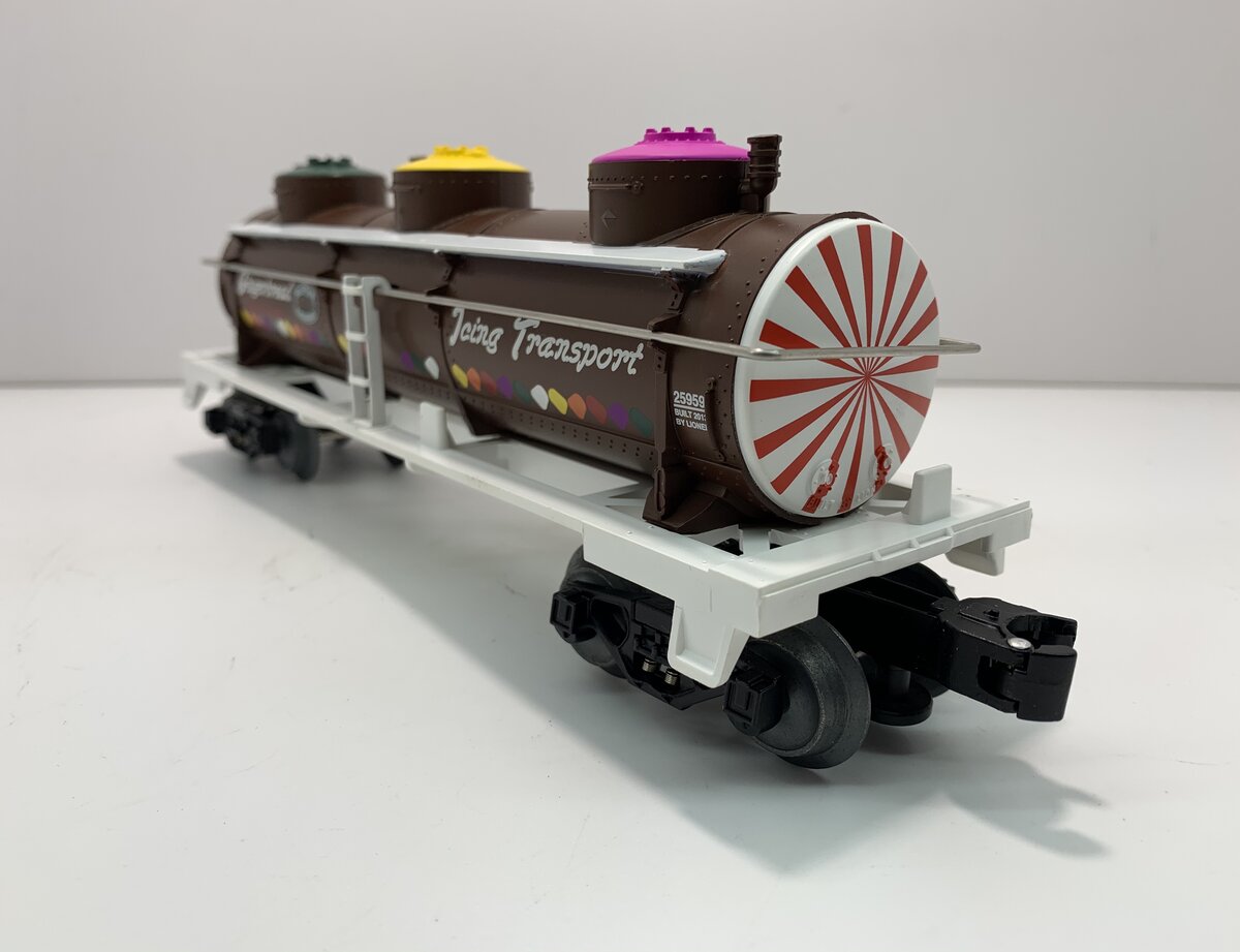 Lionel 6-25959 O Gauge Gingerbread 3-Dome Tank Car – Trainz