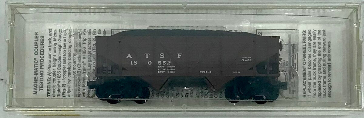 Micro-Trains 05700010 N ATSF 33' Twin Bay Composite Side Hopper #18055 – Trainz