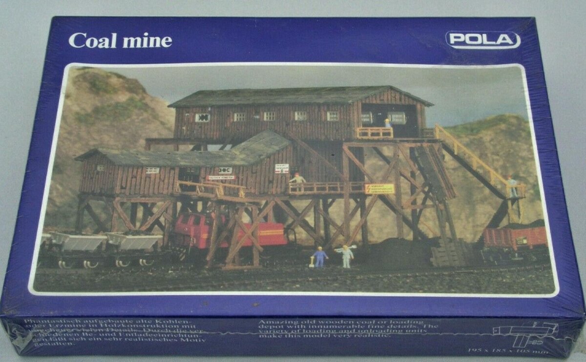 Pola 245 N Scale Coal Mine Kit – Trainz