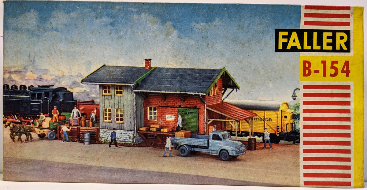 Faller B-154 HO Lineside Goods Depot Store Building Kit – Trainz