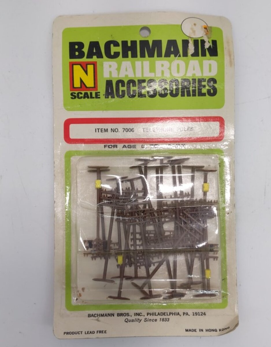 Bachmann 7006 N Scale Telephone Poles – Trainz
