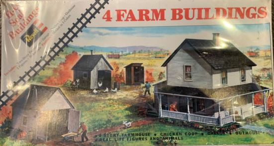 Revell H-987 HO Farm Building Model Kit (Set of 4) – Trainz