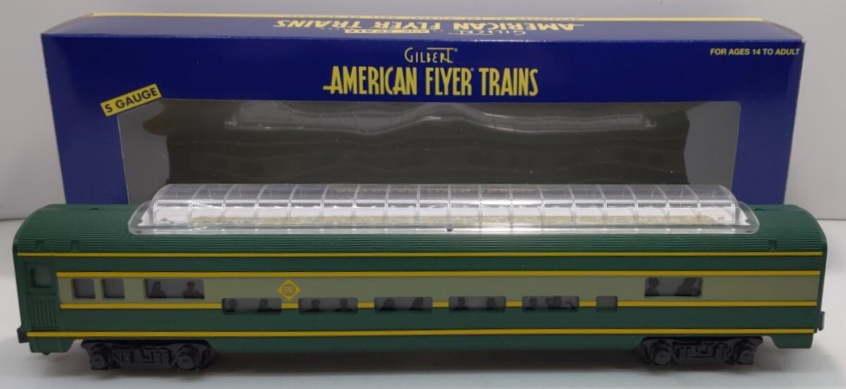 American Flyer 6-49948 S Scale Erie Streamliner Full Vista Dome Car ...