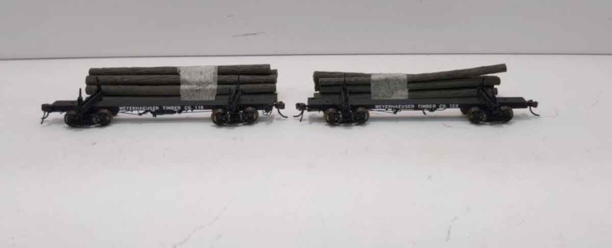 Rivarossi R2309 HO Scale Coos Bay Lumber Log Car Set – Trainz