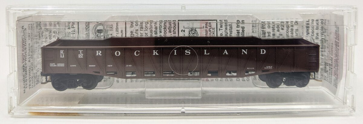 Micro-Trains 06200040 N Rock Island 50' Fishbelly Side Gondola W/Drop – Trainz