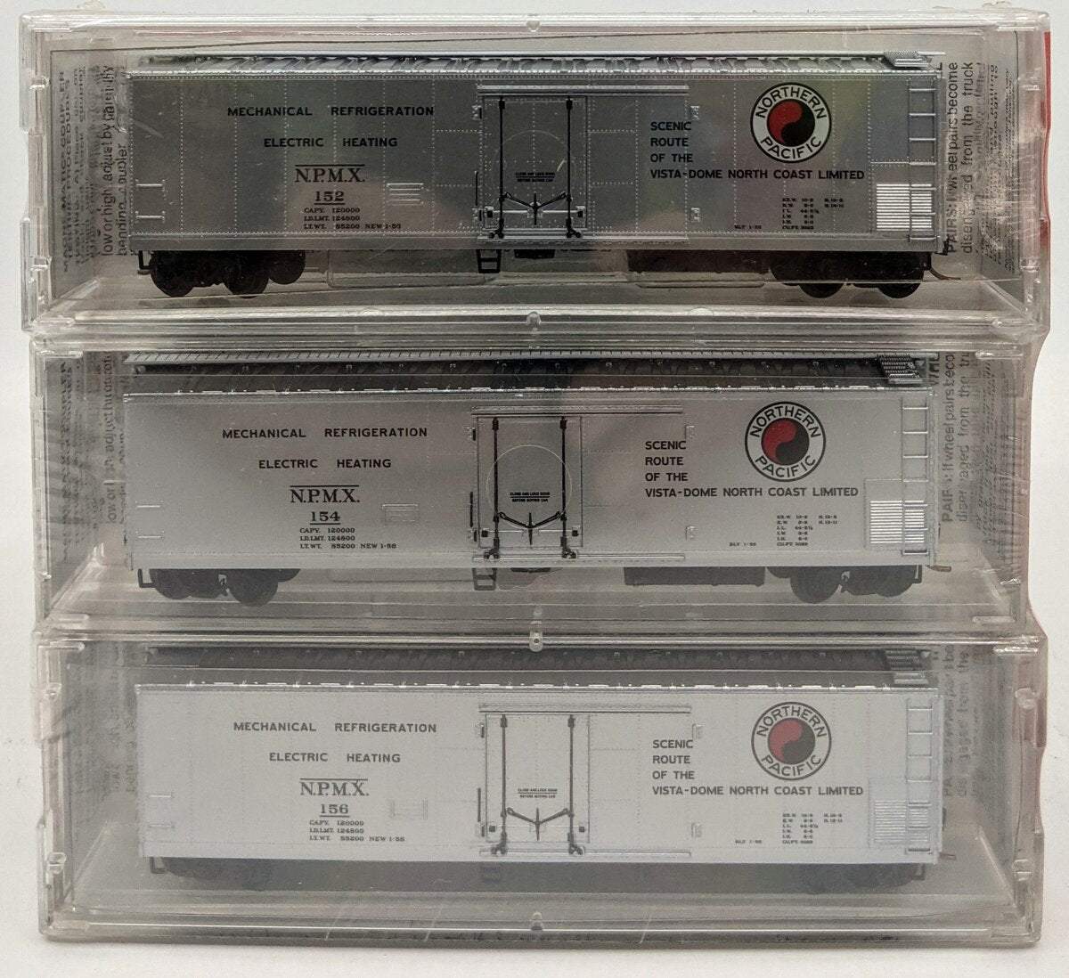 Micro-Trains 06900152 N NP 51' Rivet Side Mechanical Reefer Cars (Pack ...