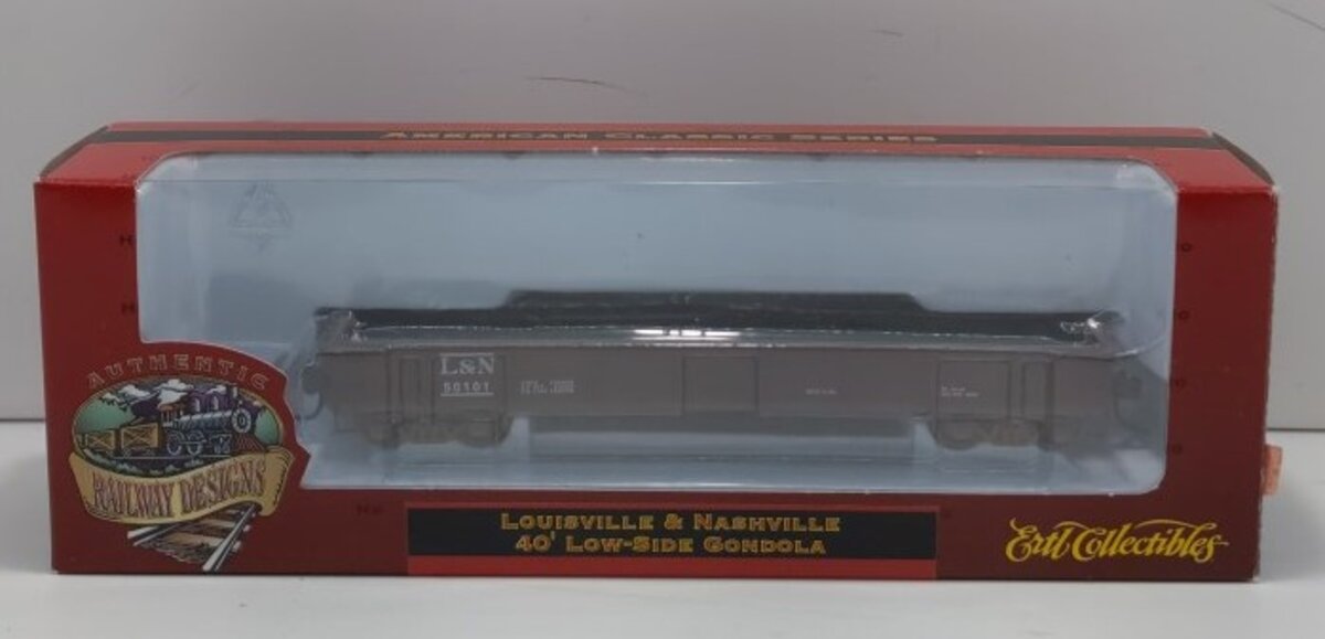 Ertl 1381 HO Louisville & Nashville 40' Low Side Gondola #50101 – Trainz