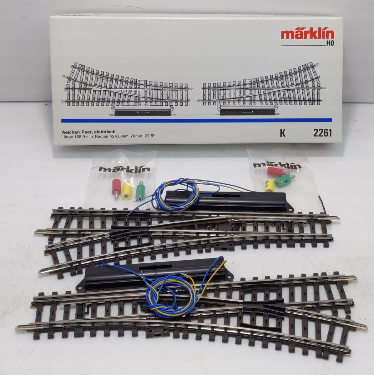 Marklin 2261 HO K Track Left & Right Hand Electric Turnout Switch Pair – Trainz