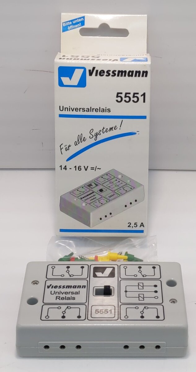 Viessmann 5551 HO (2A) 1x4 Universal Relay – Trainz