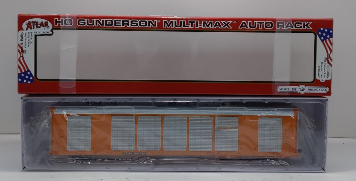 Atlas 20005658 HO Scale BNSF Multi-Max Auto Rack #696240 – Trainz
