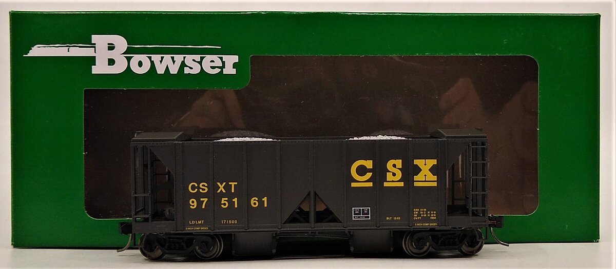 Bowser 42800 HO Scale CSX Transportation 70 Ton Ballast Car #975161 ...